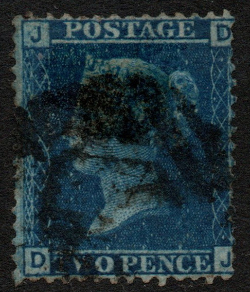 GB QV Line Engraved 2d Blue SG45,with Copestake Moore Underprint in Bl ...