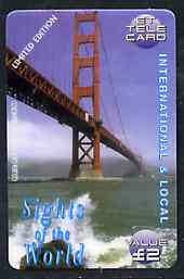 Telephone Card - ET 'Sights of the World' Limited Edition tele card sh ...